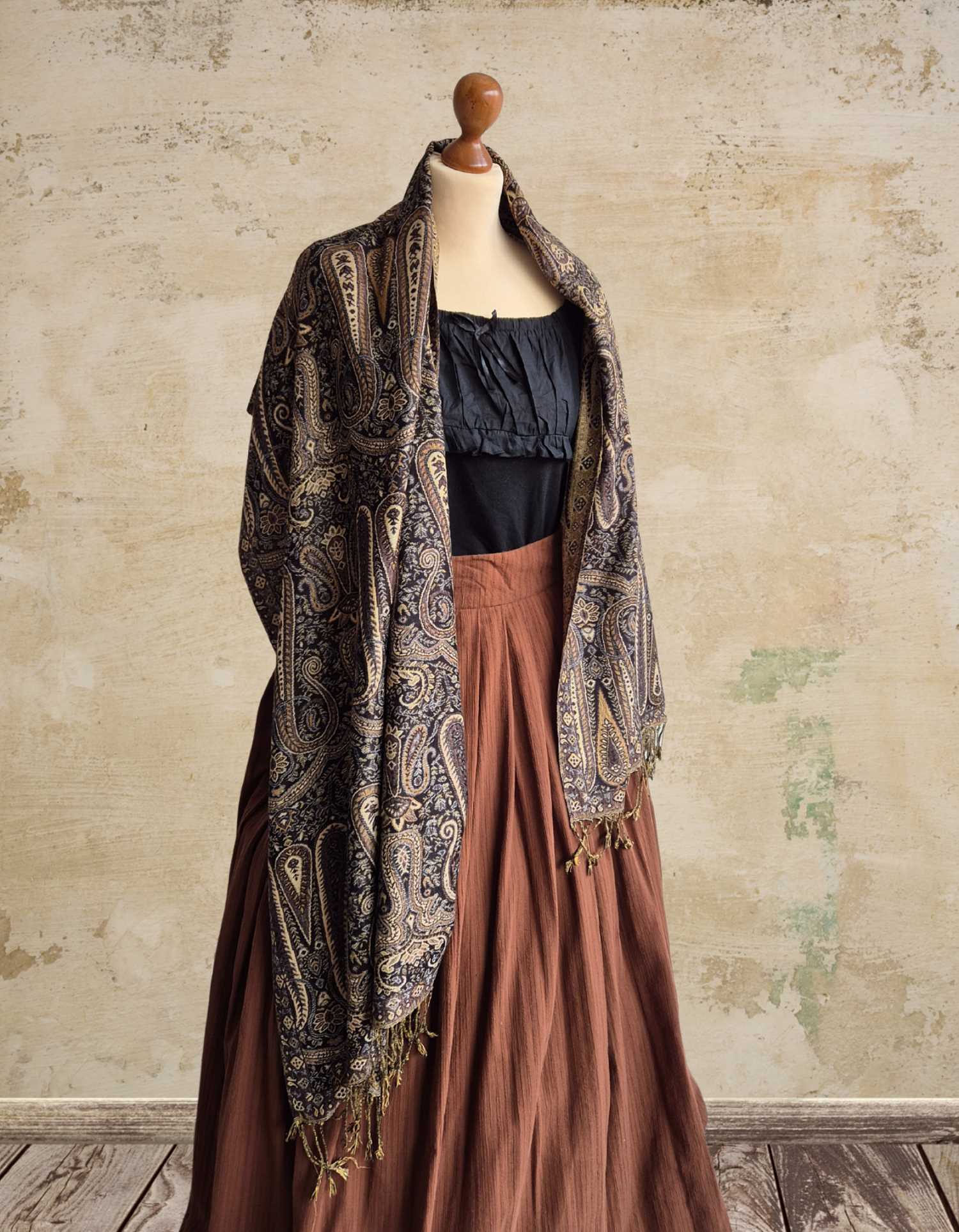 Schute Damen Hut Biedermeier Civil war Kleidung natur Anne with an E